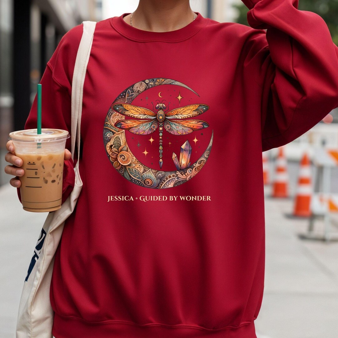 Personalized Dragonfly Sweatshirt Custom Affirmation Gift for Her ...