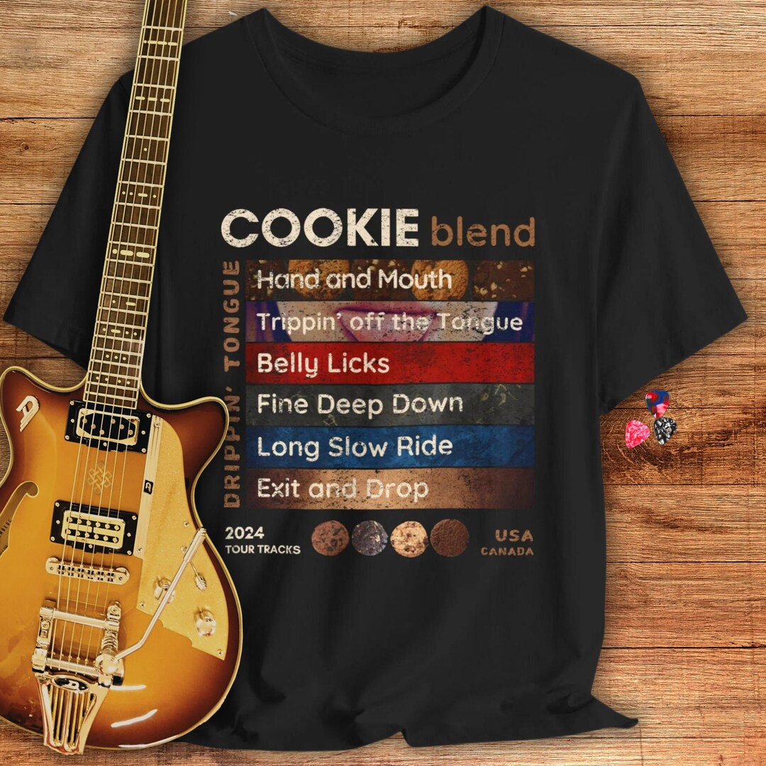 Cookie Band Music Tour Funny Cookies Tee Chocolate Chip Cookie Lover ...