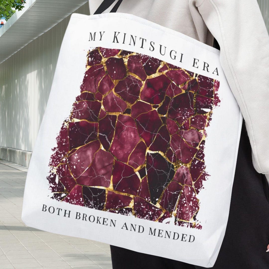 Personalized Kintsugi Tote Bag Mindful Inspirational Gift for Her ...