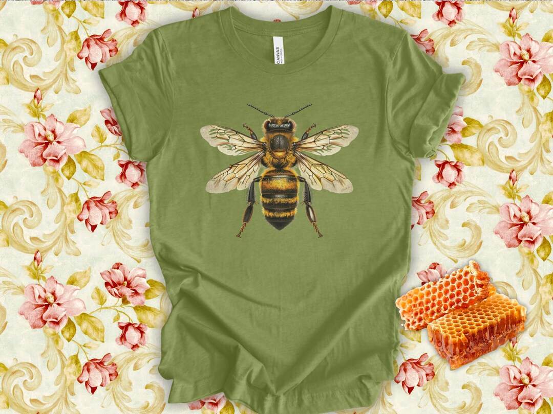 Honey Bee Shirt, Nature Inspired, Hand Drawn, Save the Bees, Shirt Gift ...