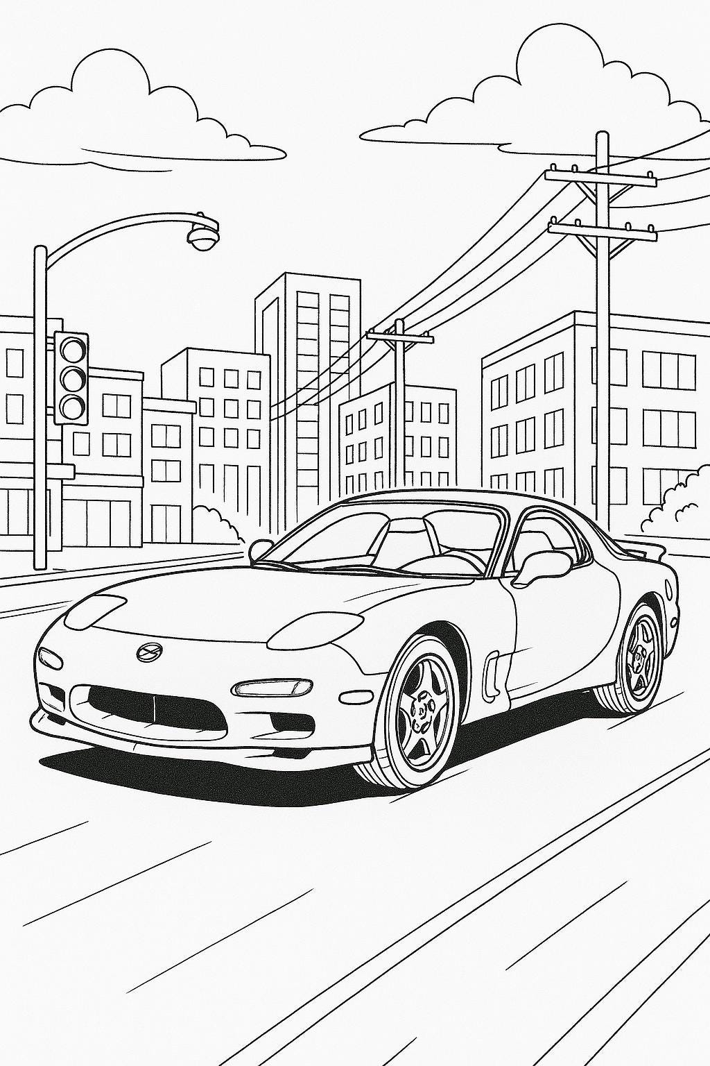JDM Car Coloring Pages| Cool Car Coloring Pages | 5 - Coloring Pack ...