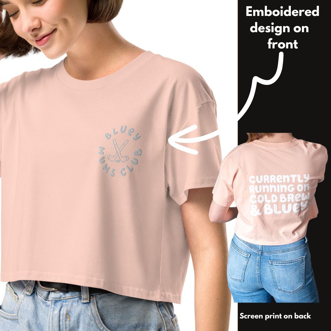 Embroidered Bluey Mums Club Tee - Etsy