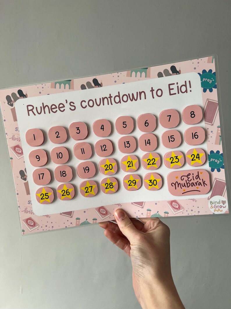 Ramadan Countdown Calendar, Ramadan Children’s Gift, Islamic Kids ...