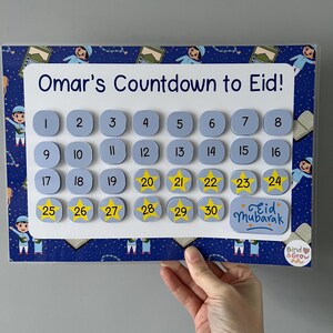 Ramadan Countdown Calendar, Ramadan Children’s Gift, Islamic Kids ...