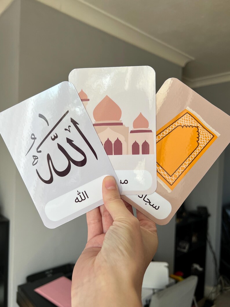 Islamic Flashcards, Muslim Kids Gift, Gift for Islamic Kids, Islamic ...