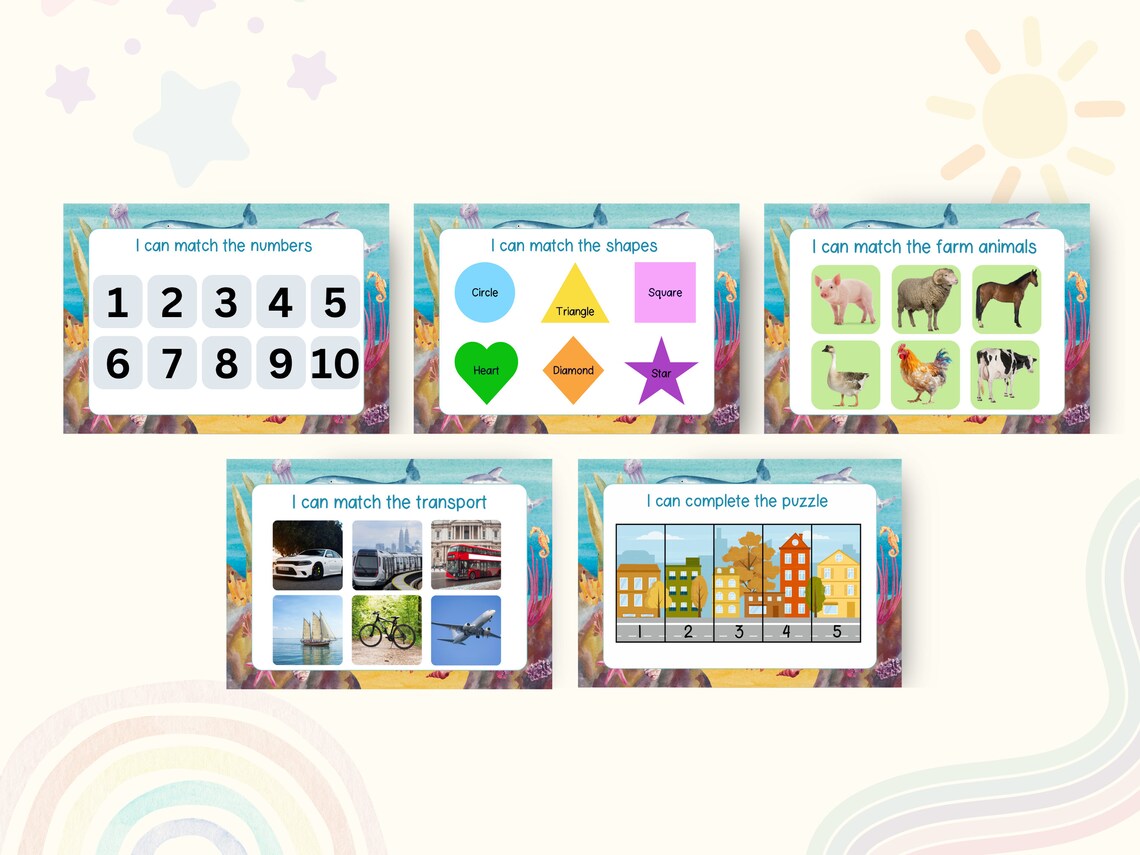 Toddler Busy Book Printable Activities for Kids Learning Printable ...