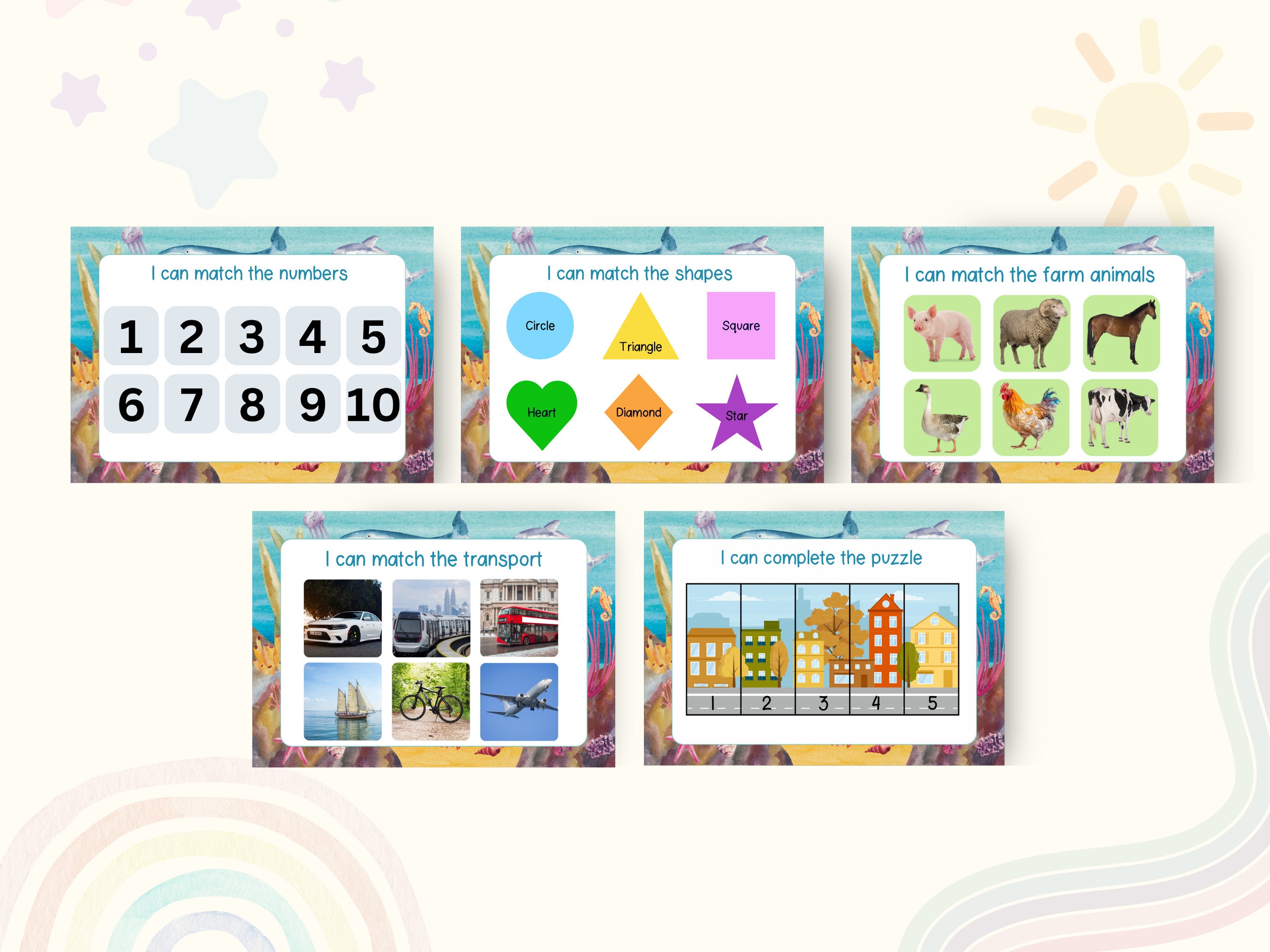 Toddler Busy Book Printable Activities for Kids Learning Printable ...