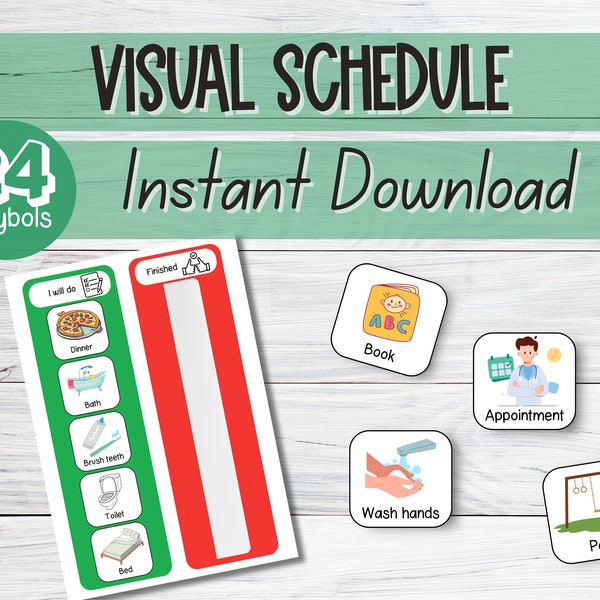 Now and Then Cards for Autism - Etsy