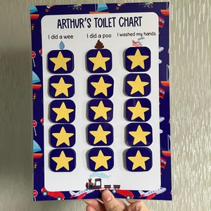 Toddler Potty Training Printable, Kids Reward Chart Download, Toddler ...