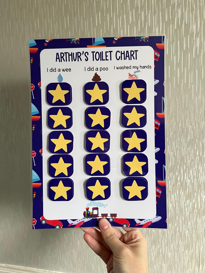 Toddler Potty Training Printable, Kids Reward Chart Download, Toddler ...