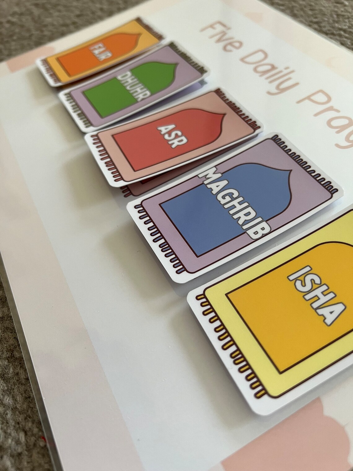 Five Daily Prayers Kids Eid Gift for Eid Al Adha Islamic Gifts for ...