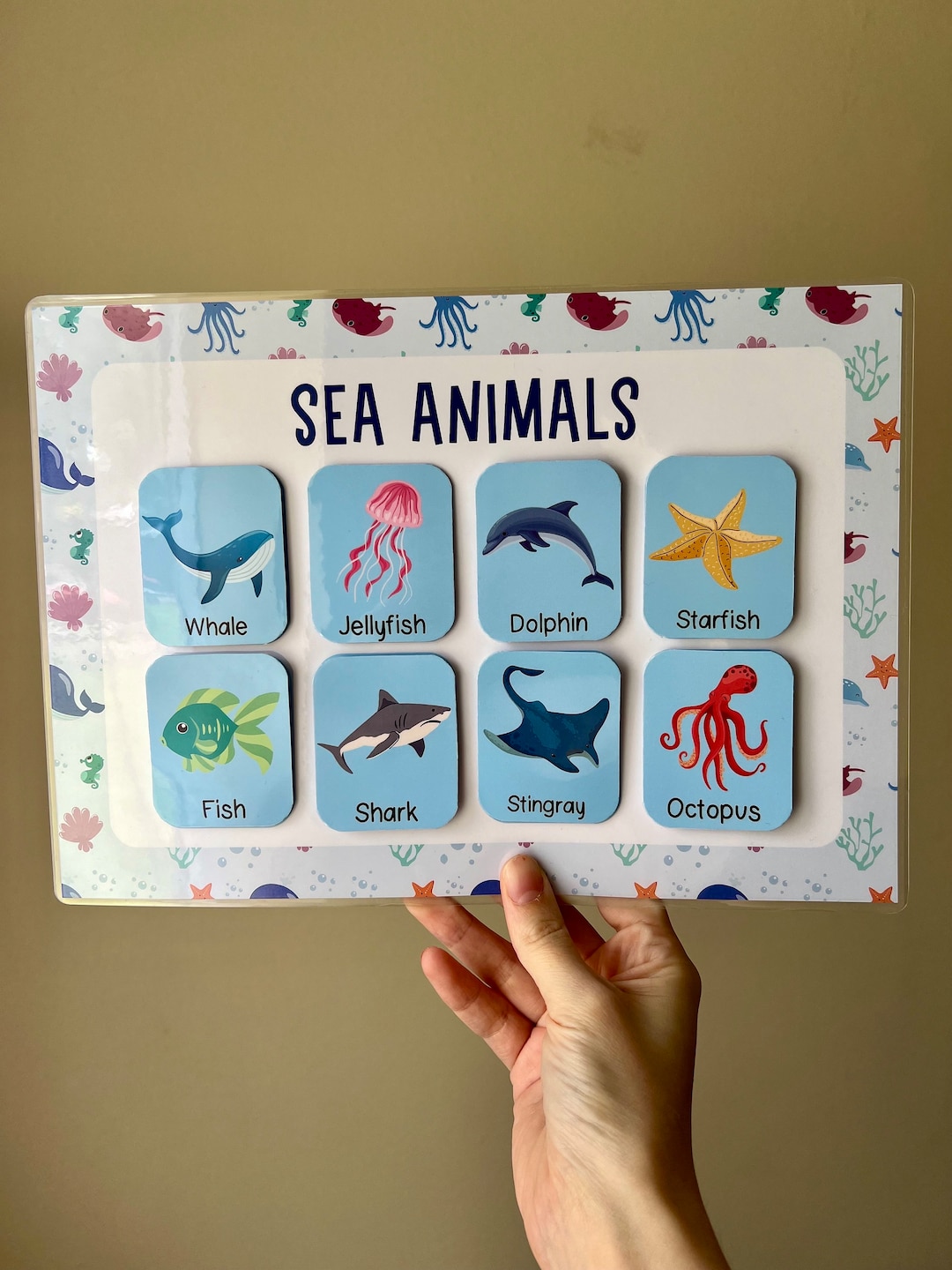 Under the Sea Birthday, Matching Activities for Kids, Velcro Activitie ...