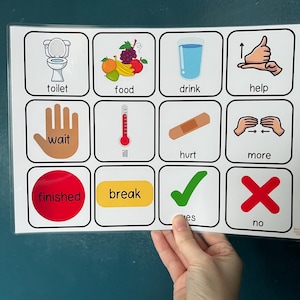 Non Verbal Communication Aid for Autism Communication Board Non Verbal ...