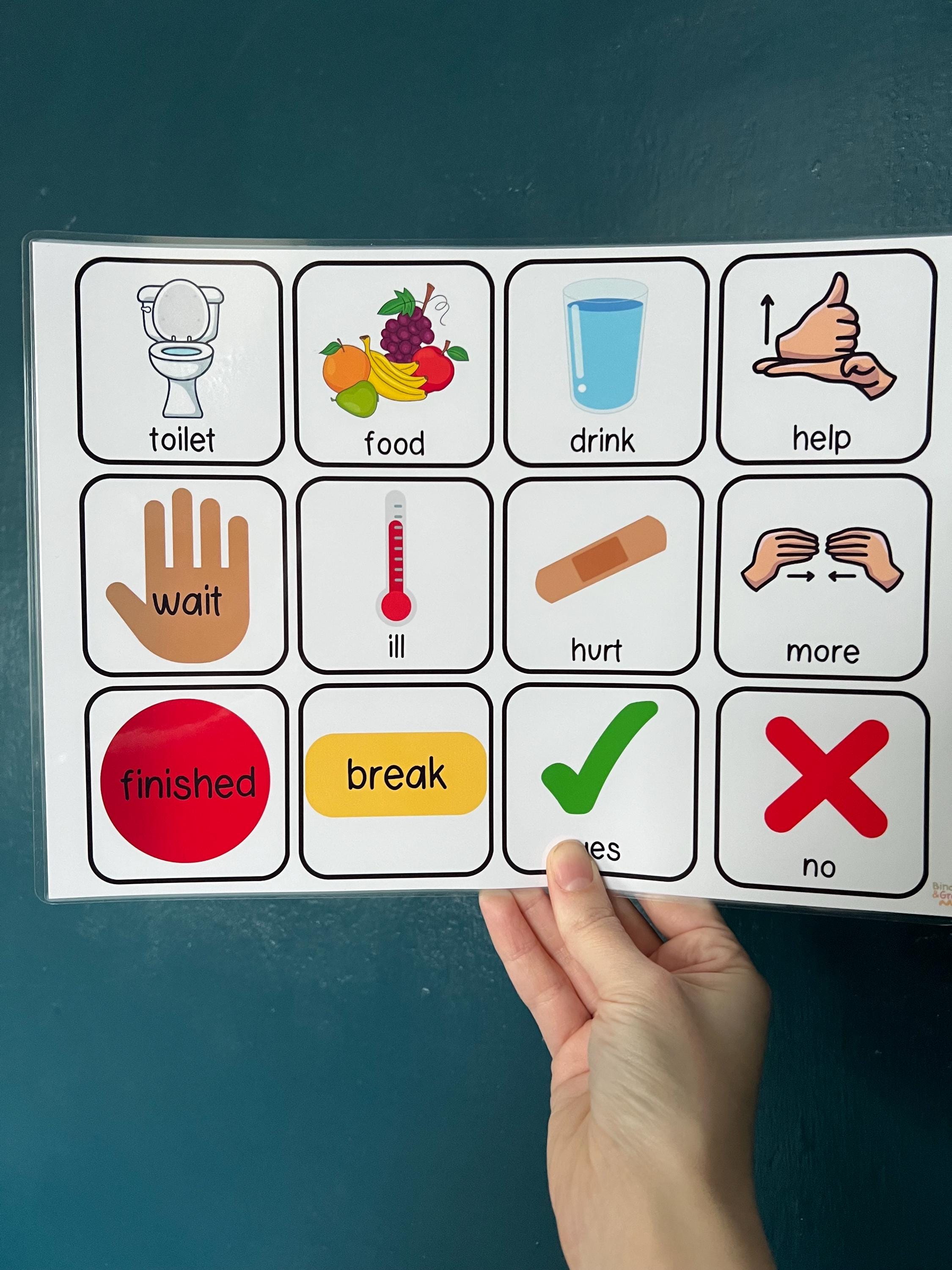 Non Verbal Communication Aid for Autism Communication Board Non Verbal ...