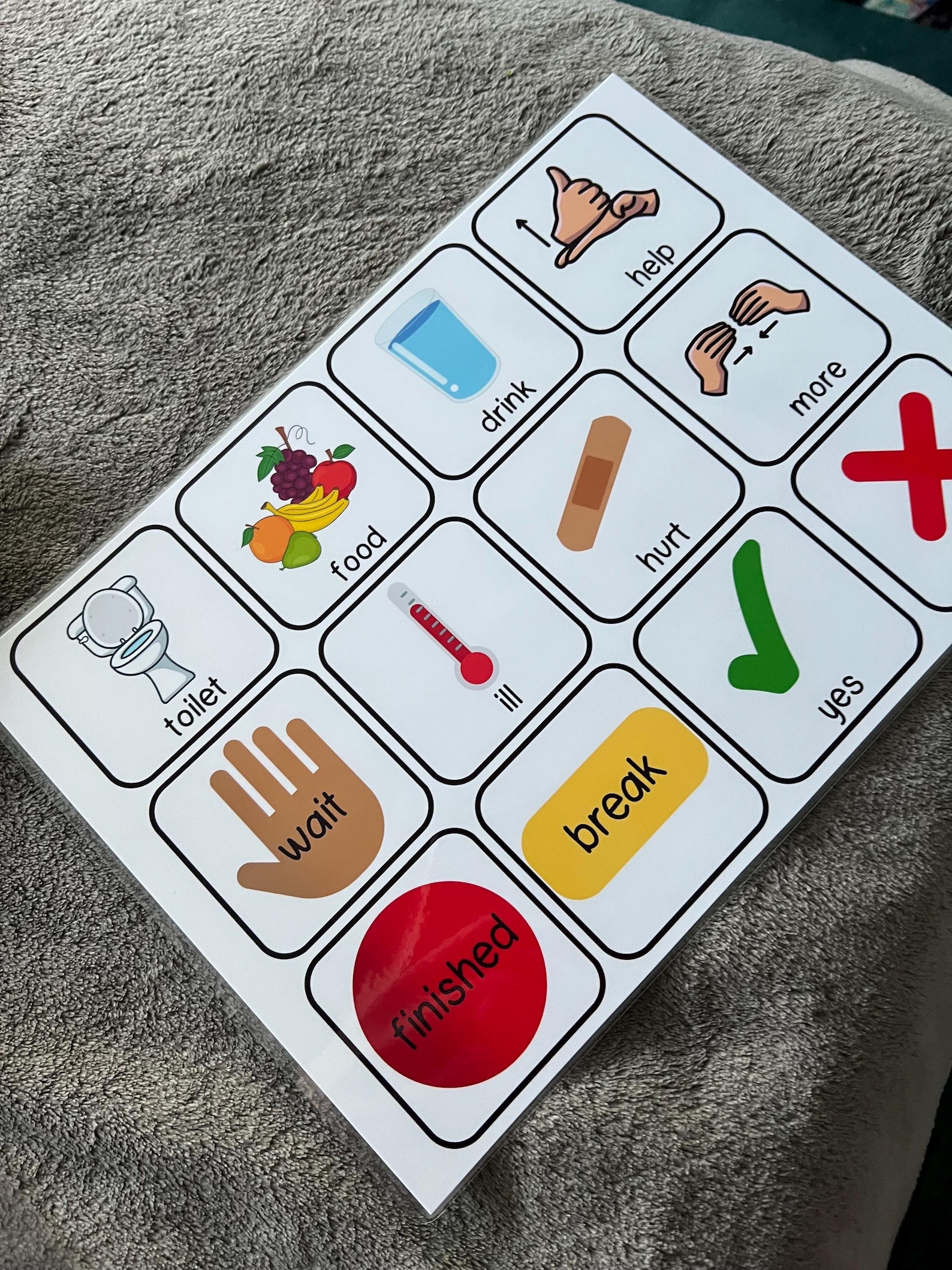 Non Verbal Communication Aid for Autism Communication Board Non Verbal ...