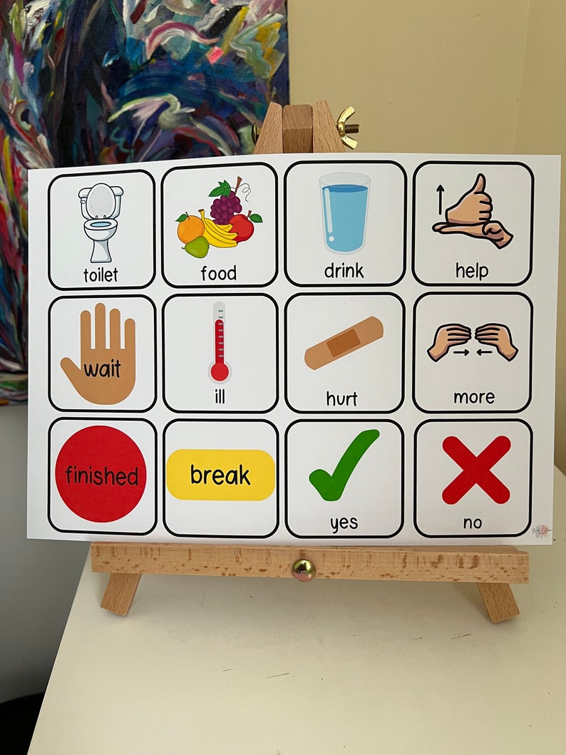 Non Verbal Communication Aid for Autism Communication Board Non Verbal ...