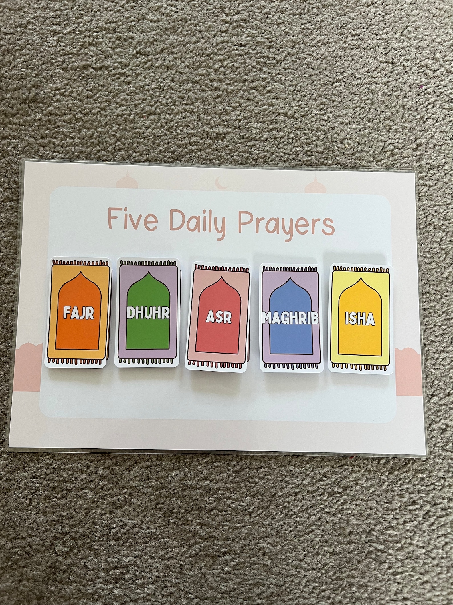 Five Daily Prayers Kids Eid Gift for Eid Al Adha Islamic Gifts for ...