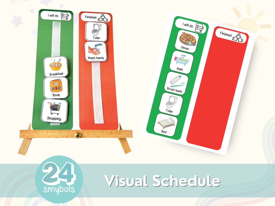Now and Next Visual Schedule Printable Routine Chart Editable Routine ...