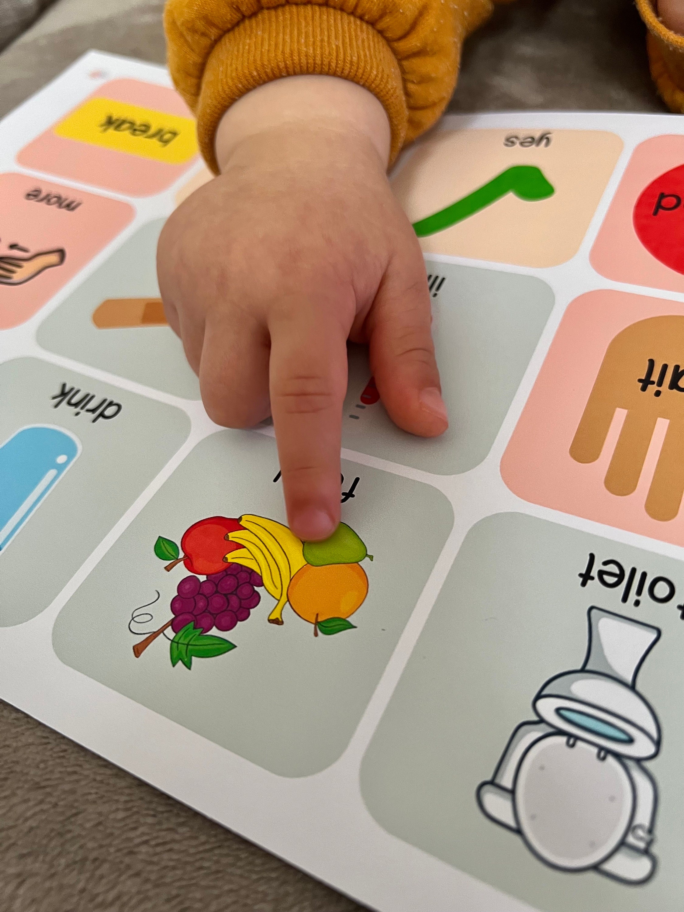 Communication Board for Non Verbal Core Vocabulary Board for Autism ...