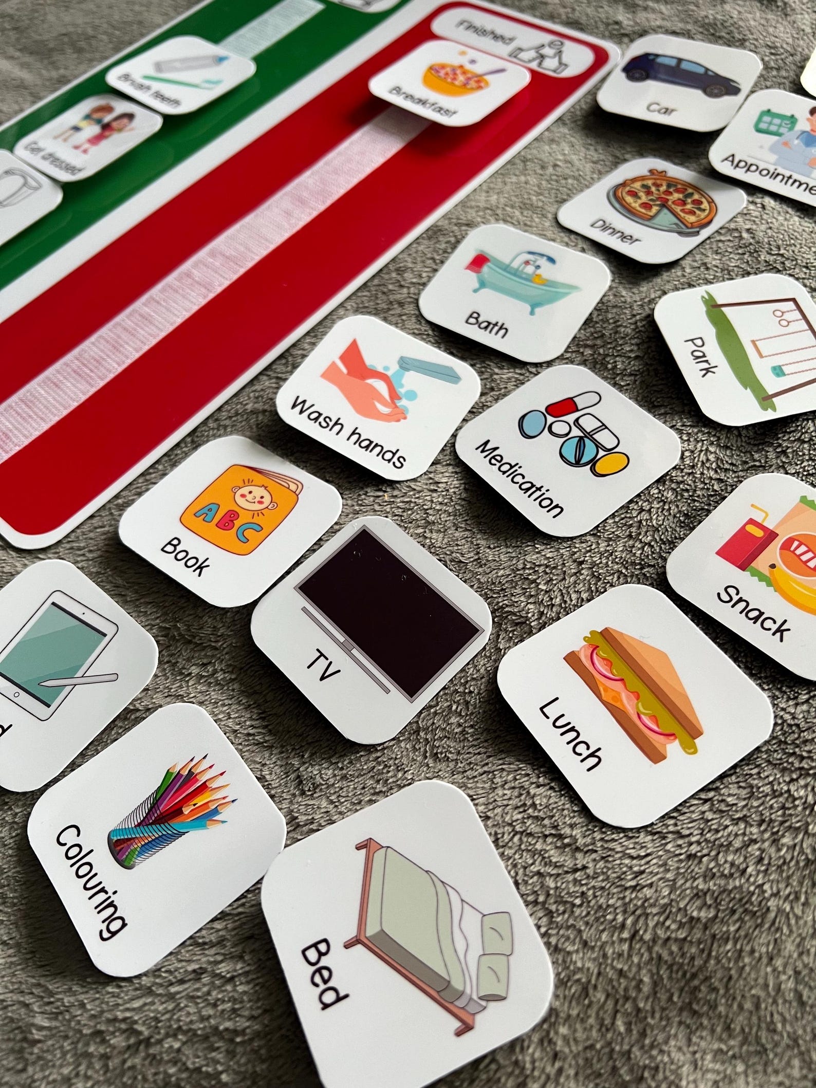 Daily Schedule Visual, Routine Schedule for Toddler, Autism Aids, Non ...