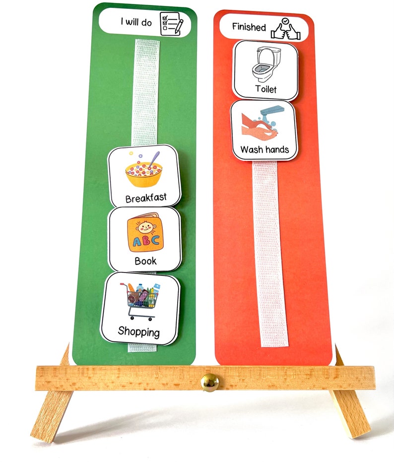 Daily Schedule Visual, Routine Schedule for Toddler, Autism Aids, Non ...