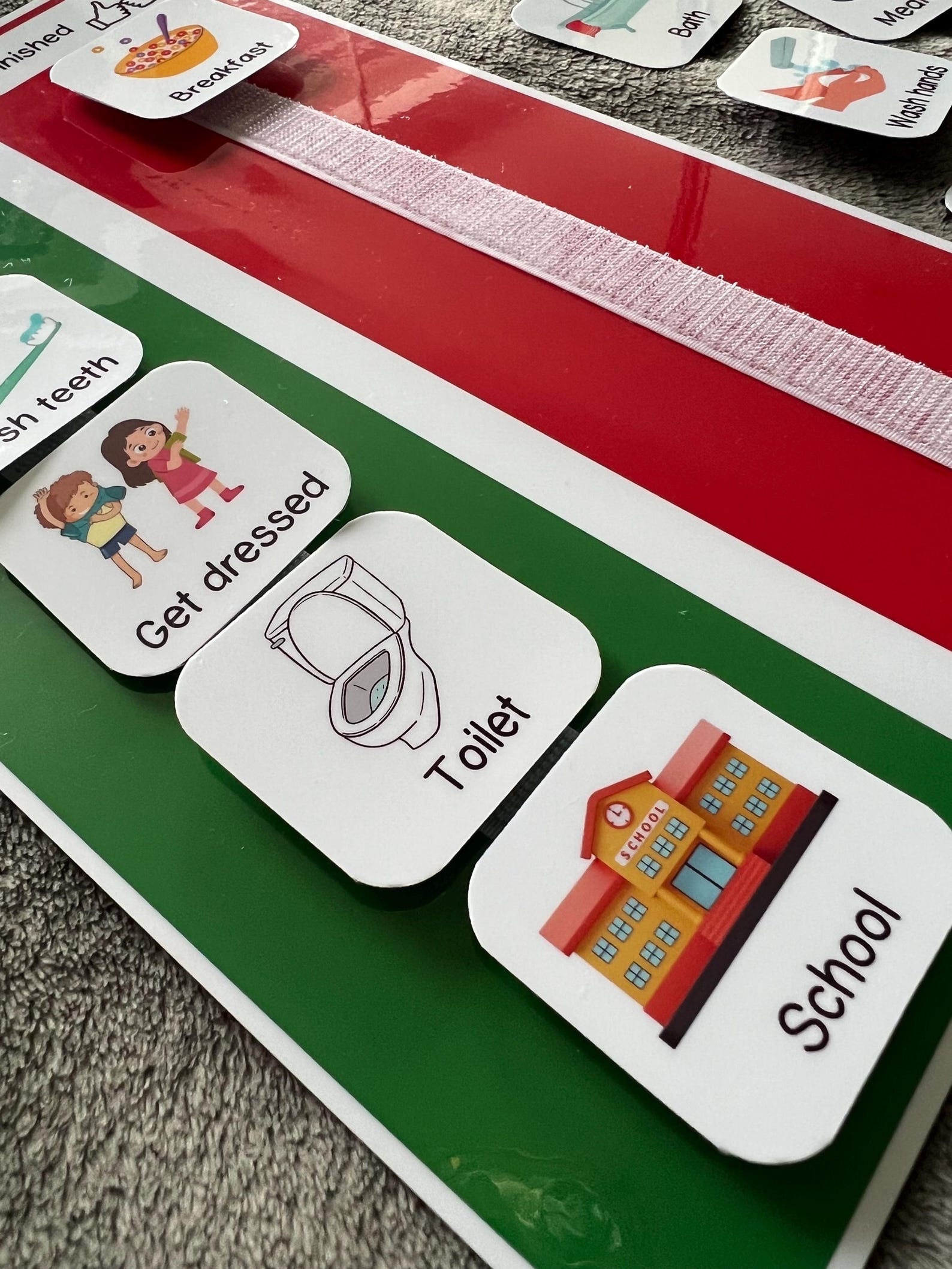 Daily Schedule Visual, Routine Schedule for Toddler, Autism Aids, Non ...