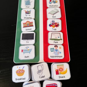 Visual Schedule for Autism Visual Cards Now and Next Board ADHD ...