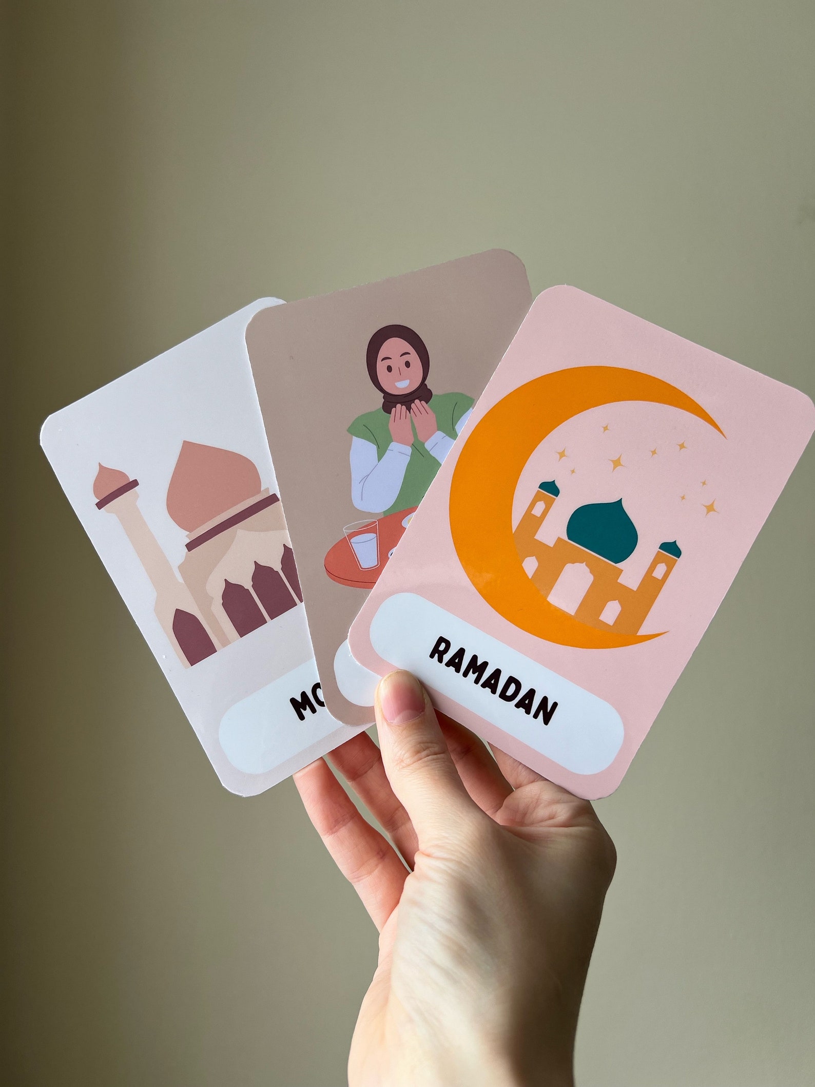 Islamic Flashcards, Muslim Kids Gift, Gift for Islamic Kids, Islamic ...