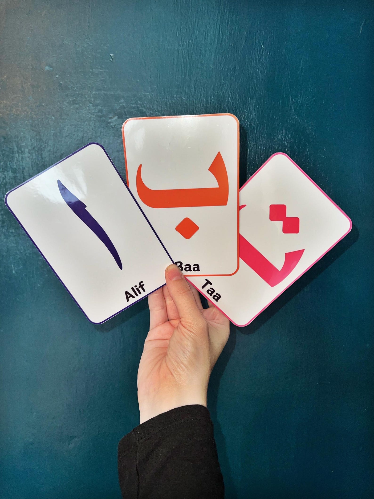 Learn Arabic Alphabet Flash Cards for Muslim Kids Learning Arabic ...