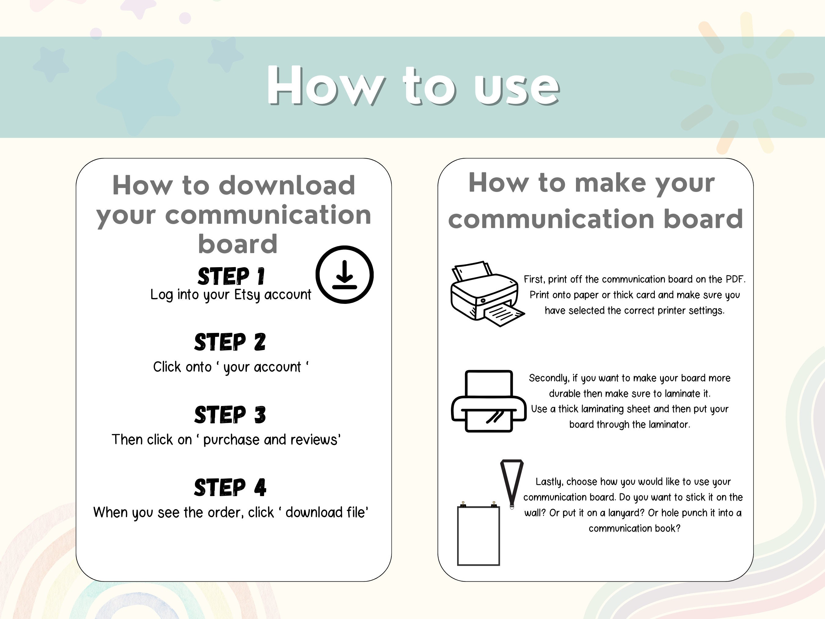 Communication Board for Non Verbal Core Vocabulary Board for Autism ...