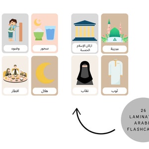 Islamic Flashcards, Muslim Kids Gift, Gift for Islamic Kids, Islamic ...
