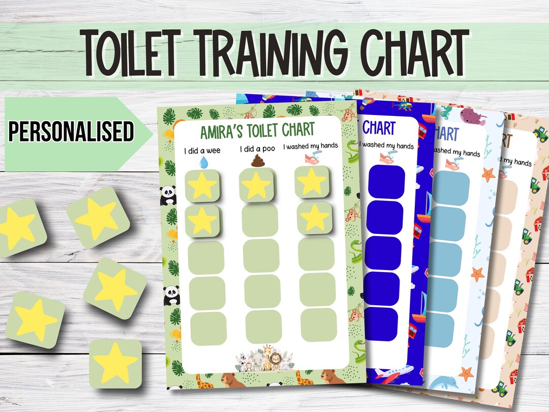 Toddler Potty Training Printable, Kids Reward Chart Download, Toddler ...