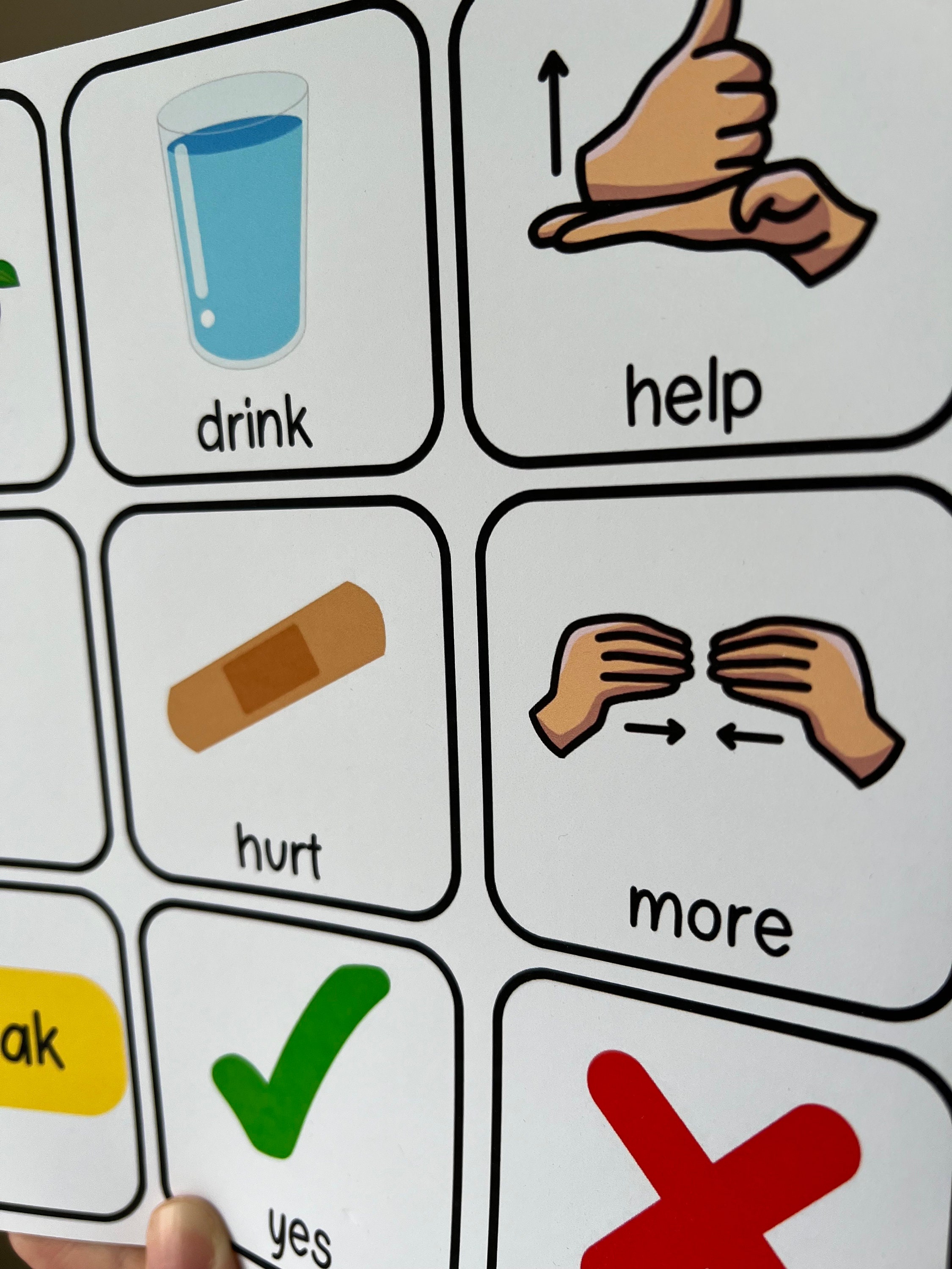 Non Verbal Communication Aid for Autism Communication Board Non Verbal ...