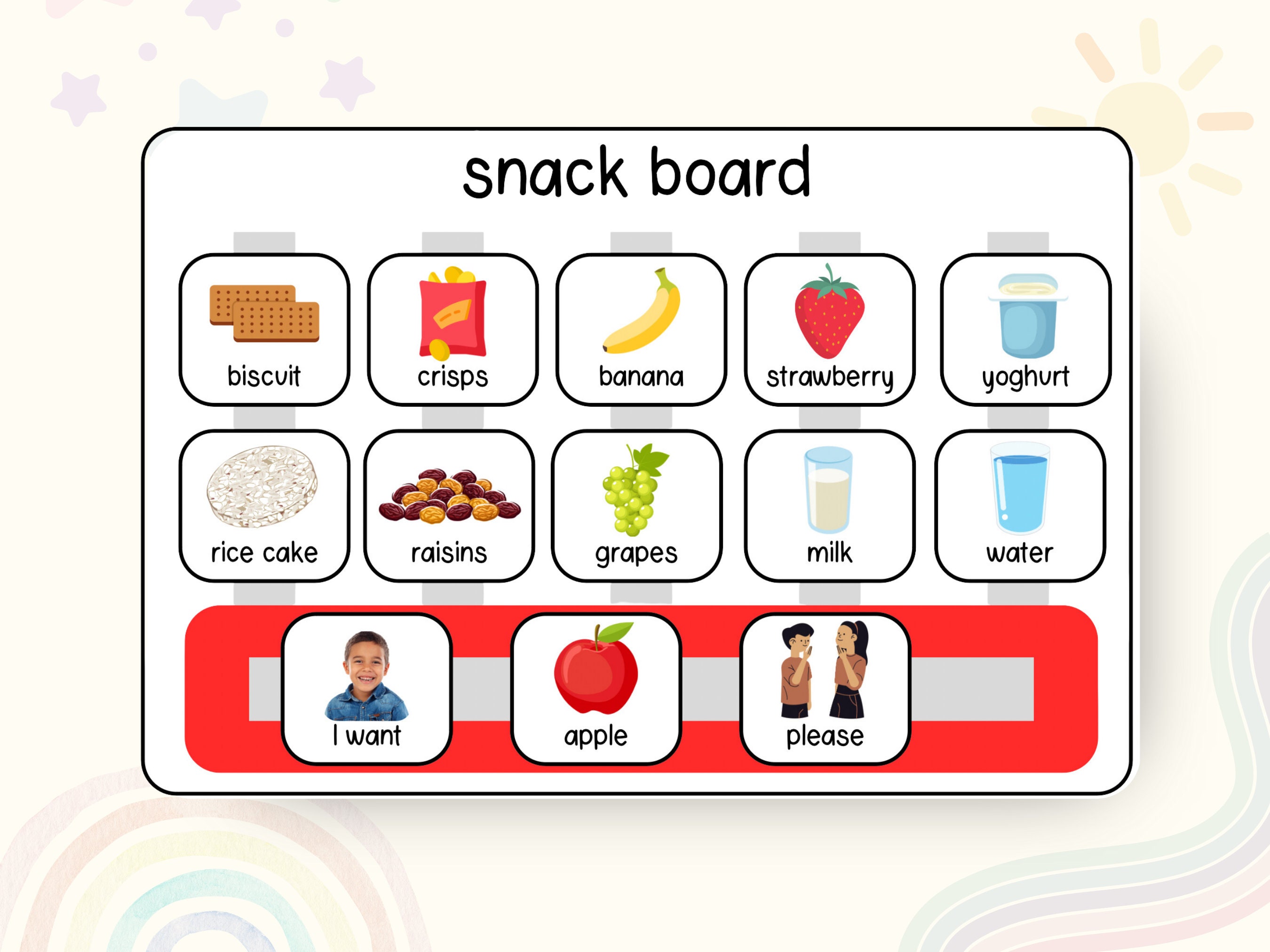 Non Verbal Communication Board, Autism Visual Board, Care Home Support ...