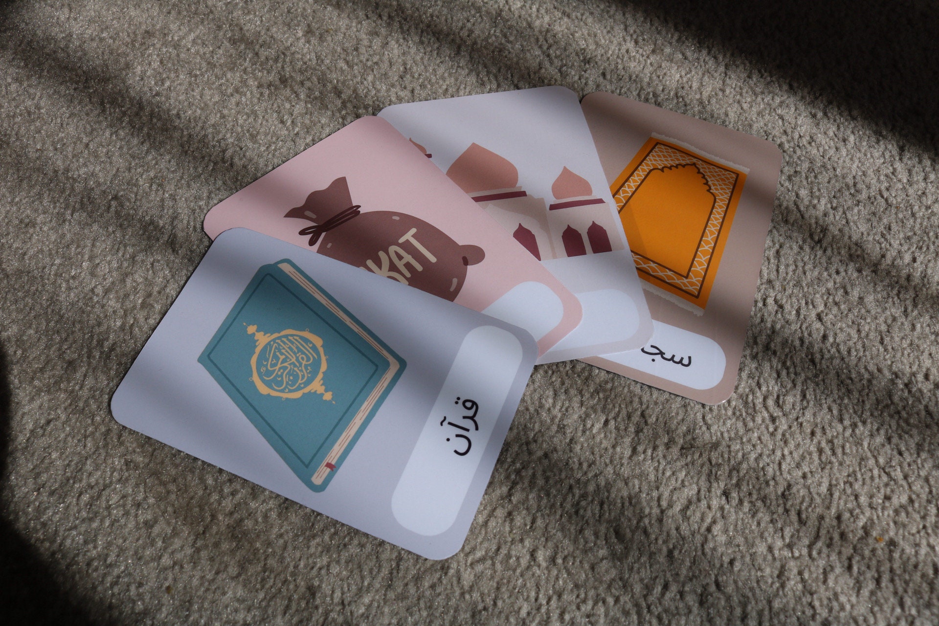 Islamic Flashcards, Muslim Kids Gift, Gift for Islamic Kids, Islamic ...
