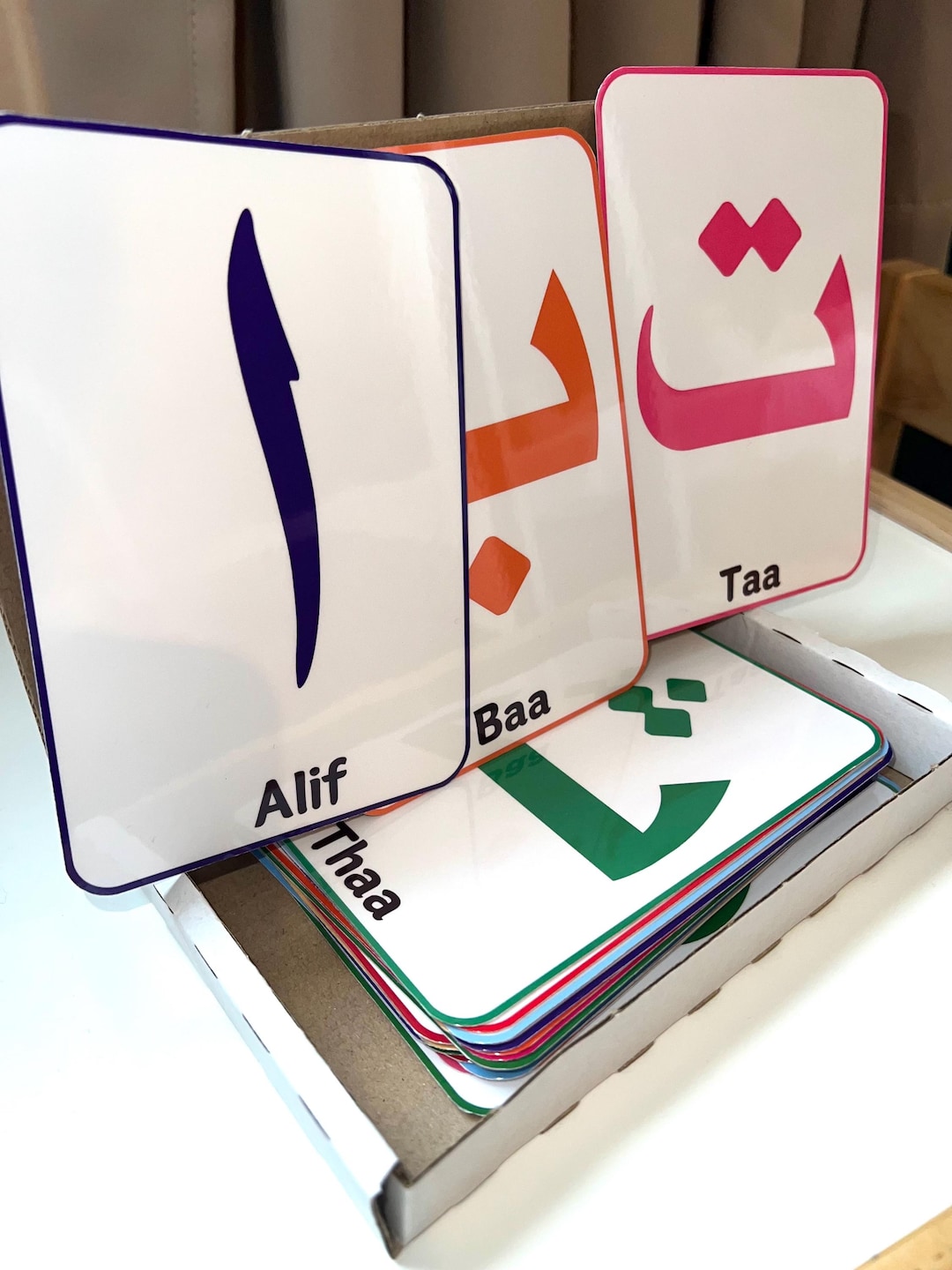 Learn Arabic Alphabet Flash Cards for Muslim Kids Learning Arabic ...