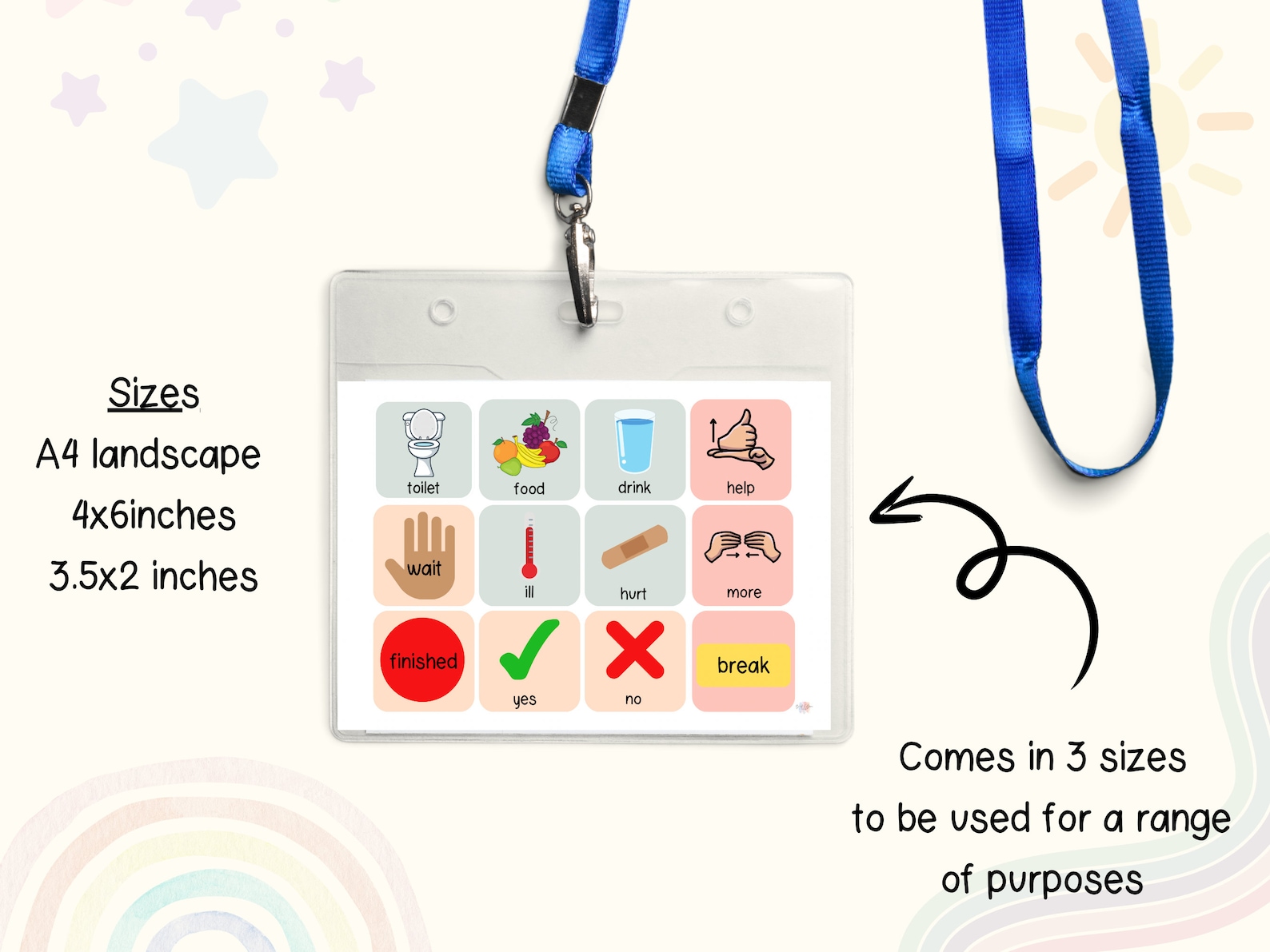 Communication Board for Non Verbal Core Vocabulary Board for Autism ...