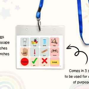 Communication Board for Non Verbal Core Vocabulary Board for Autism ...