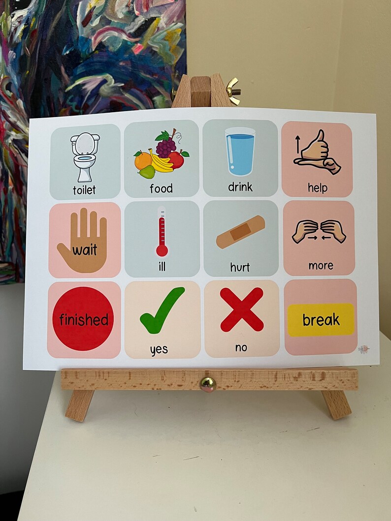 Non Verbal Communication Aid for Autism Communication Board Non Verbal ...