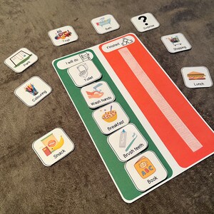 Visual Schedule for Autism Visual Cards Now and Next Board ADHD ...