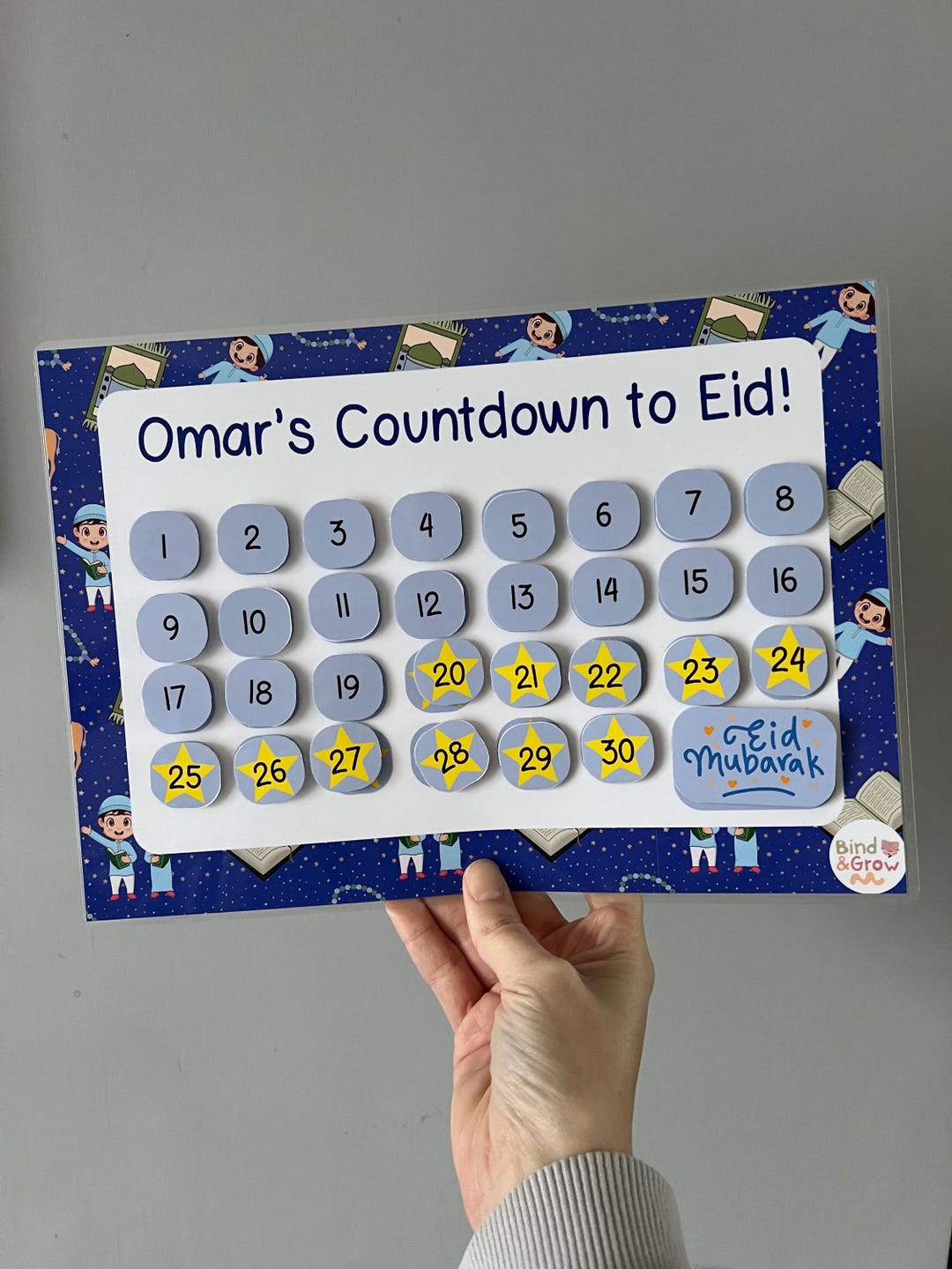Ramadan Countdown Calendar, Ramadan Children’s Gift, Islamic Kids ...