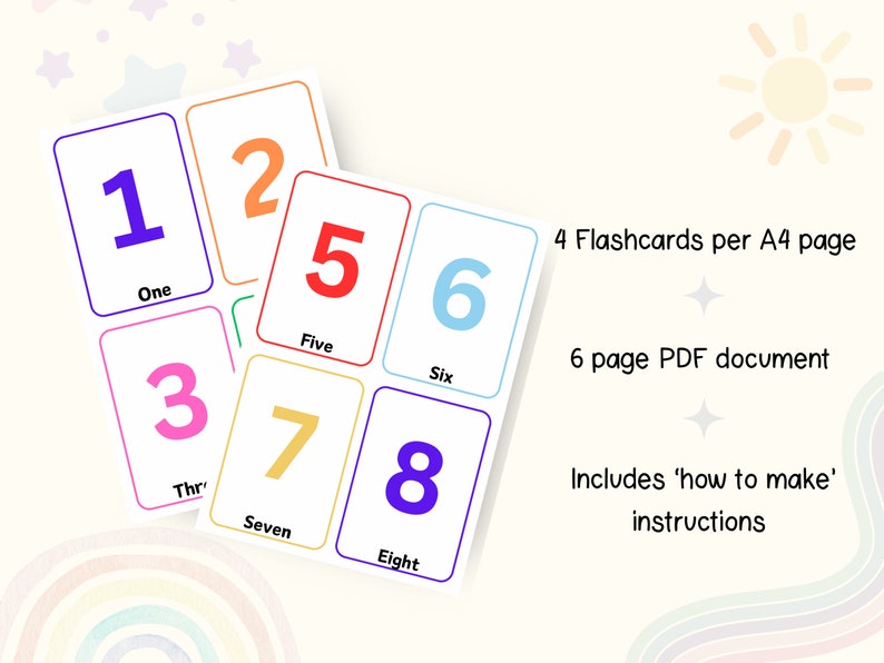 Number Flashcards 1-20 Flashcards Animal Flashcards Printable ...