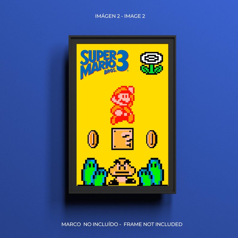 Super Mario Bros 3 Lenticular Poster Fanart - Etsy