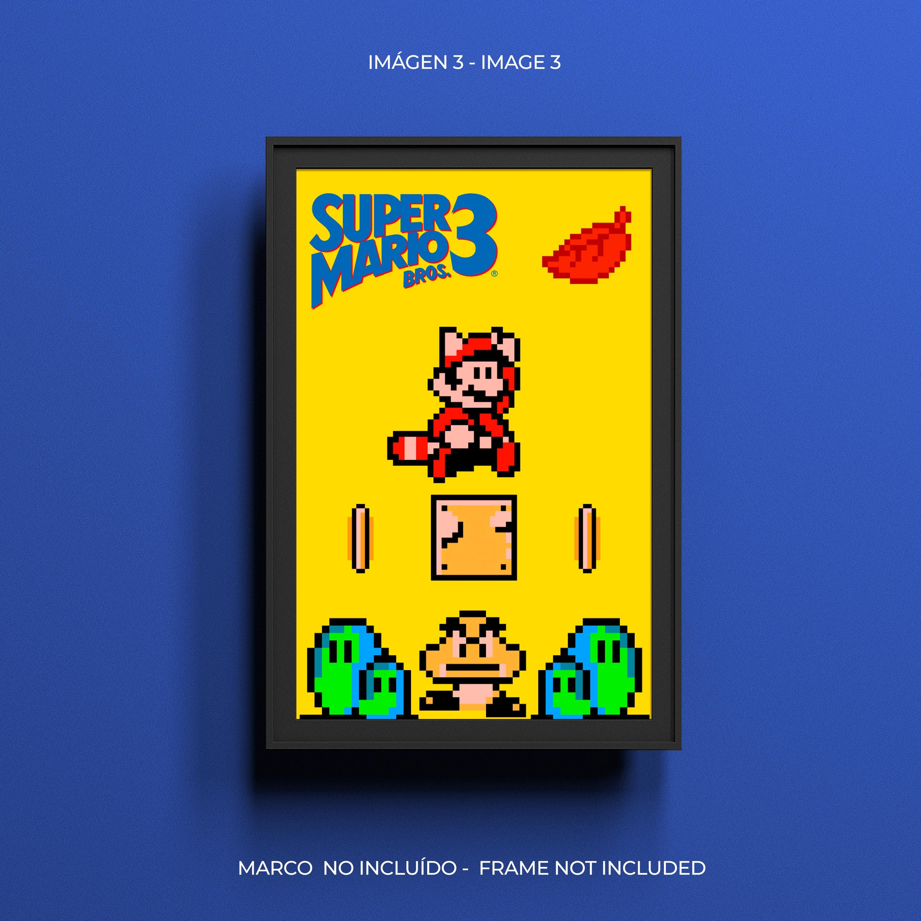 Super Mario Bros 3 Lenticular Poster Fanart - Etsy