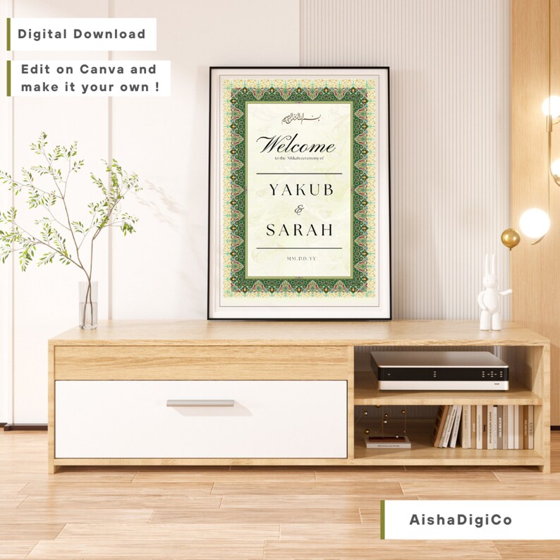 Nikkah Certificate Digital Download- Comes in Bundle Including Matching ...
