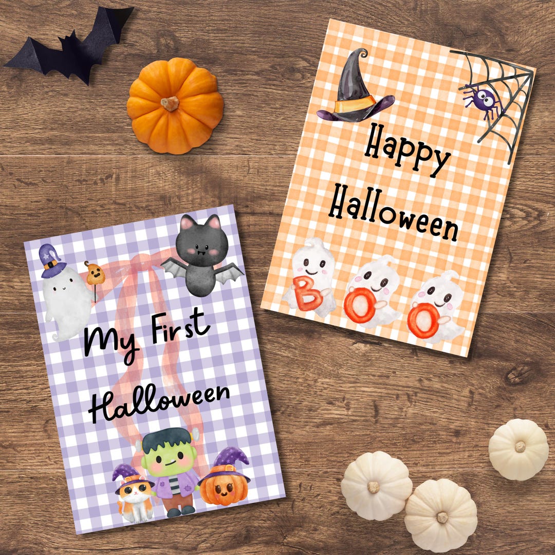 CUSTOM Halloween Milestone Cards Babies First Halloween - Etsy