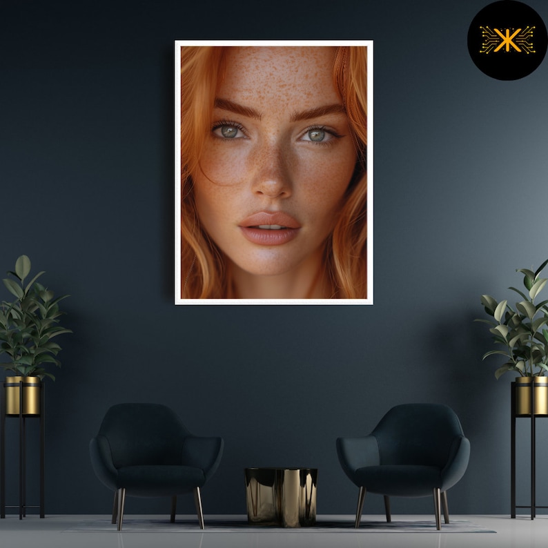 Redhead AI Model, Female Model, Woman Model, AI Cover Model, Woman ...