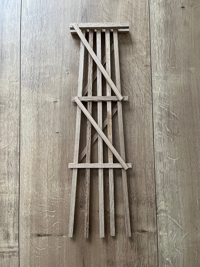 G-scale Trestle Bridge Single Bent, Handcrafted, Oak Wood, Water Proof ...