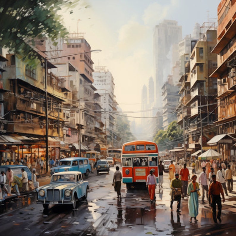 Mumbai, India Digital Art - Etsy