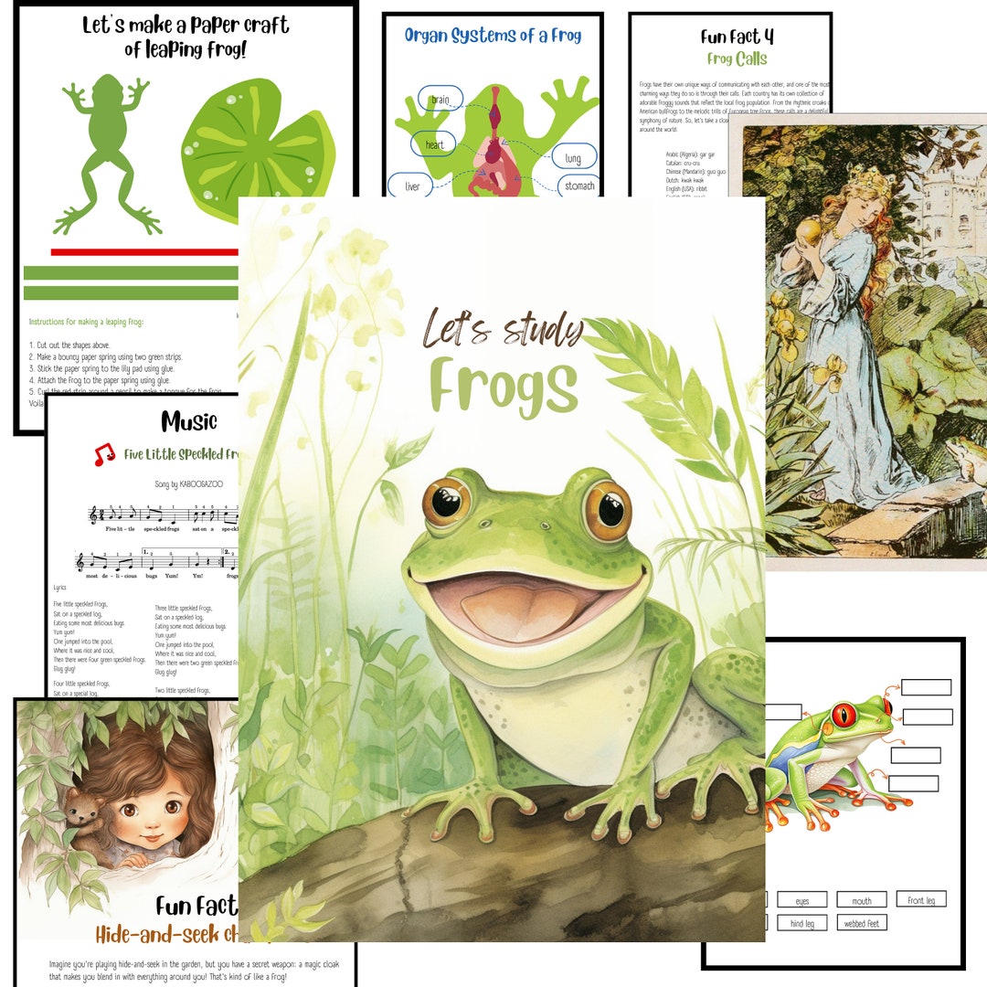 Frog Unit Study Homeschool Resources Art Music Fun Facts About Frog ...